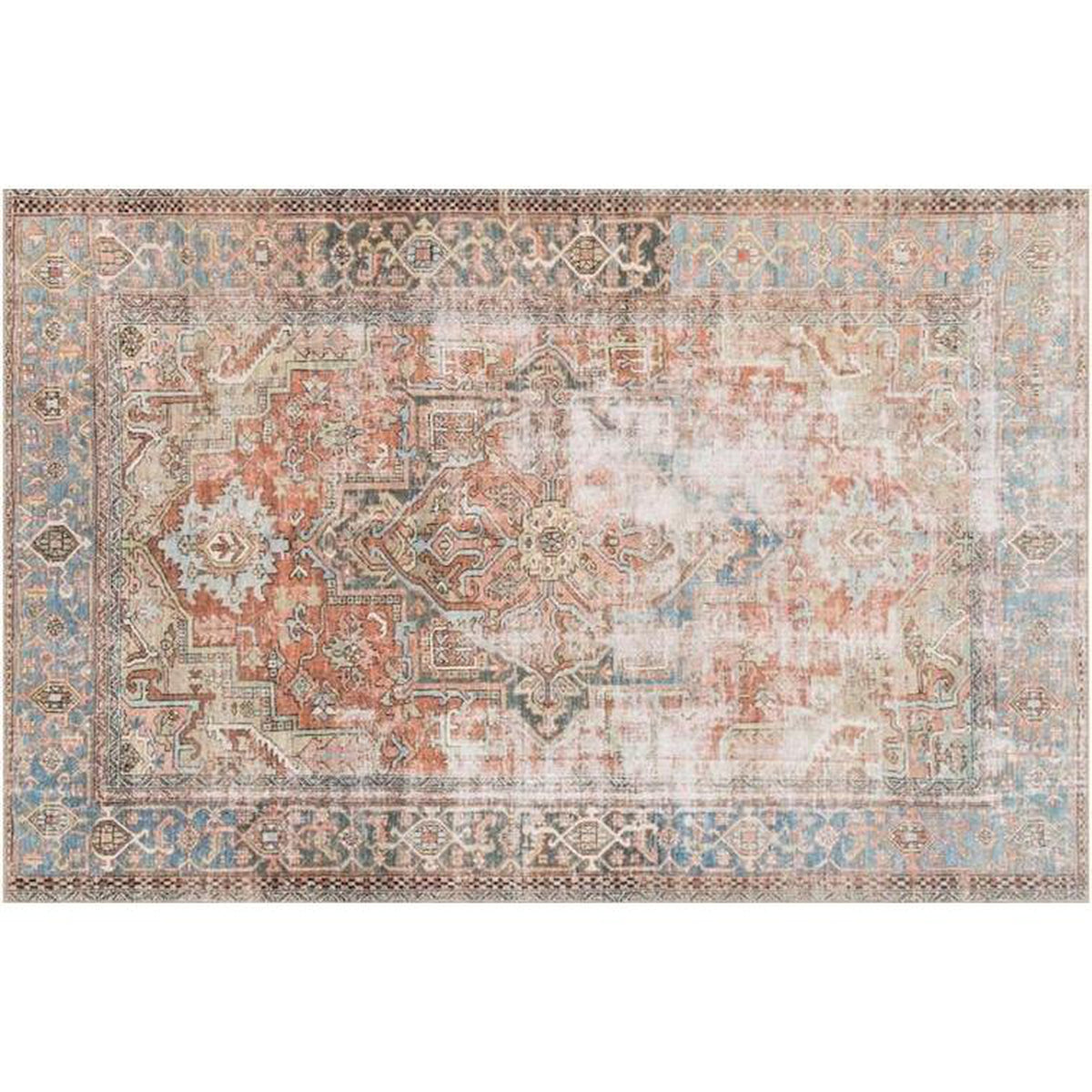 TERRACOTTA / SKY LOREN RUG